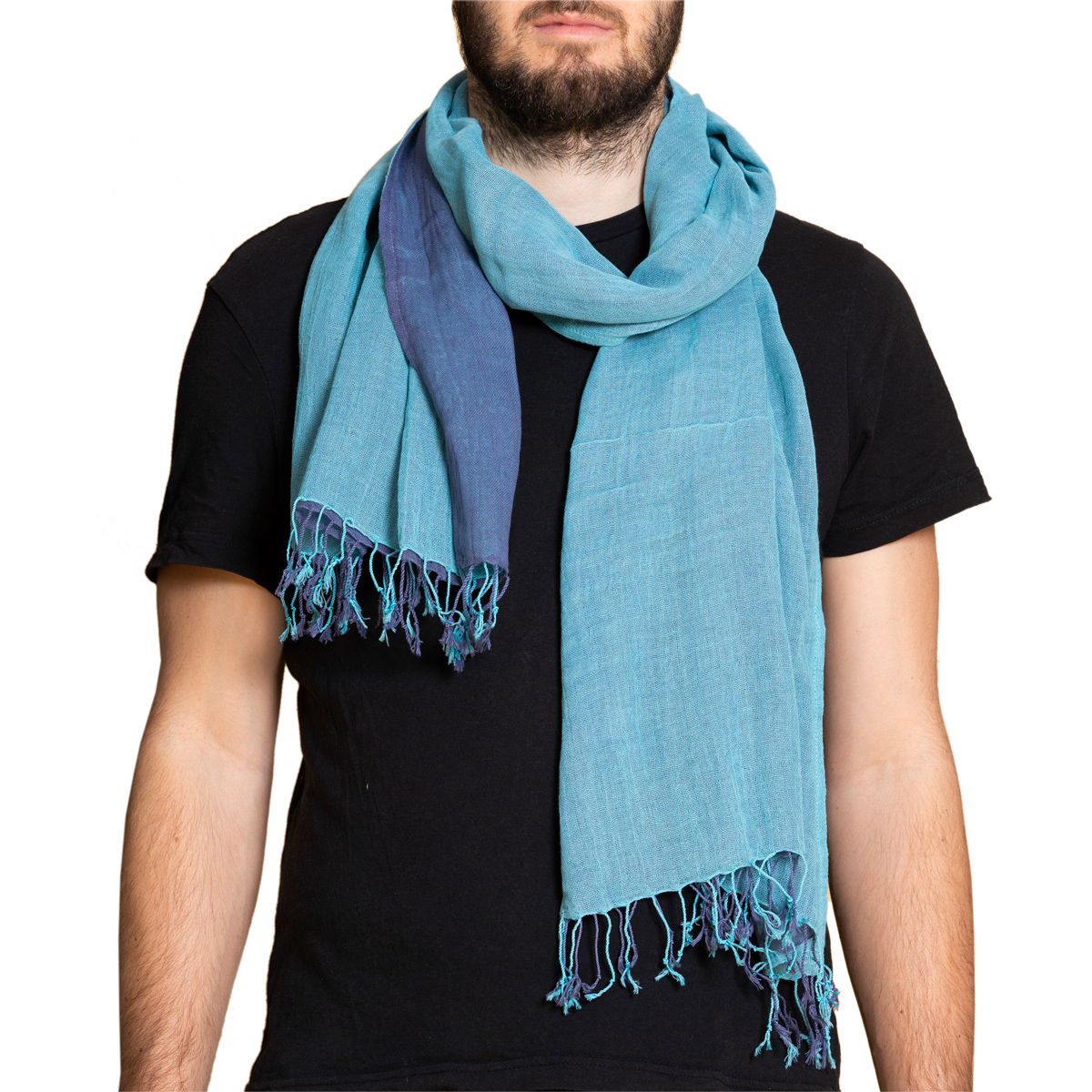 Two-tone scarf